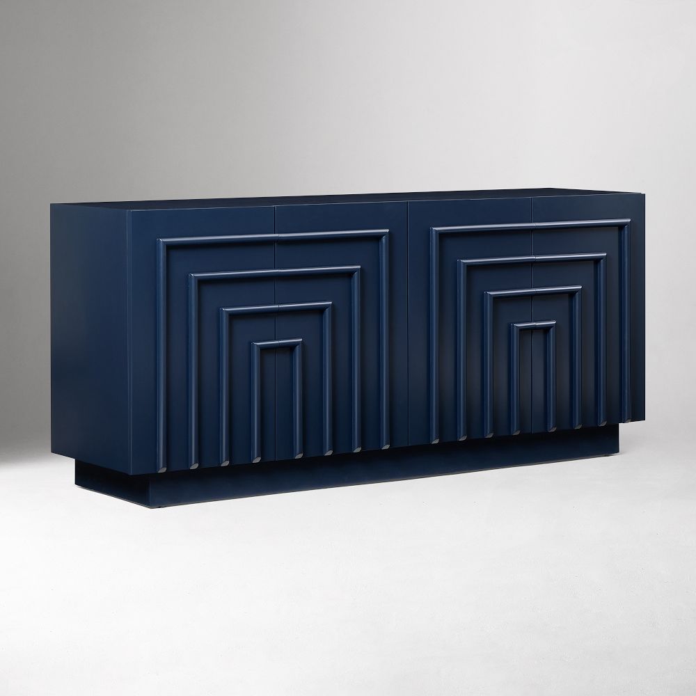 Harway Sideboard Navy Modern Storage Solution West Elm UK